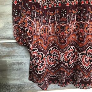 Sara Michelle | Tops | Sara Michelle Sheer Burnt Orange Top | Poshmark